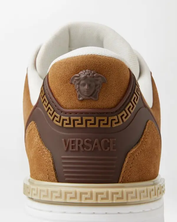 Versace Biggie Basket Suede Sneakers