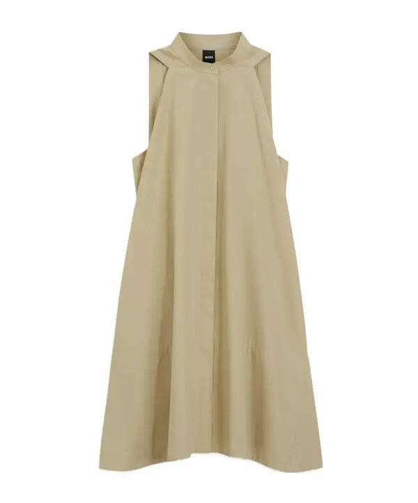 Hugo Boss Sleeveless Cotton Poplin Dress