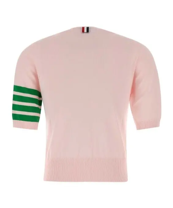 Thom Browne Four-bar Short-sleeve Cardigan