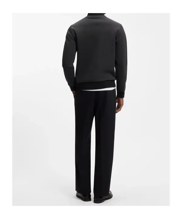 Hugo Boss Cotton Sweatshirt With Zip Neck
