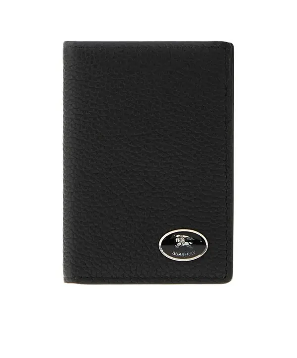 Burberry Embossed-check Folding Card Case