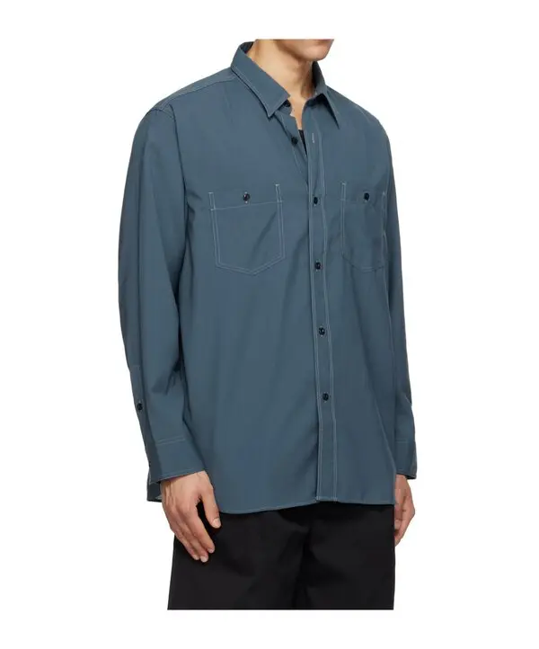 Nanamica Wool Blend Poplin Shirt