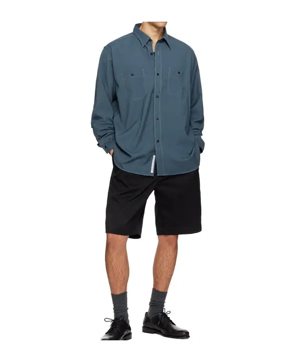 Nanamica Wool Blend Poplin Shirt