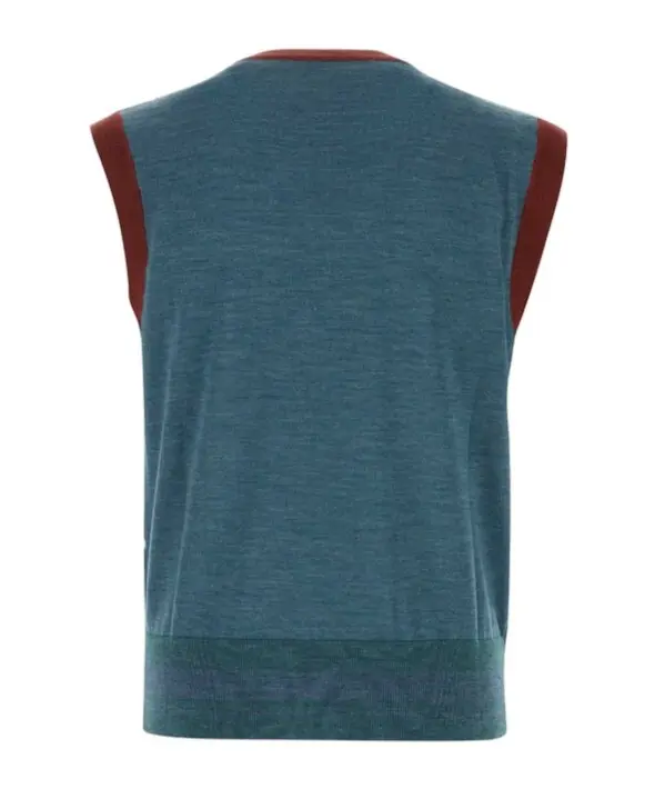 VIVIENNE WESTWOOD Argyle Knitted Vest - Blue