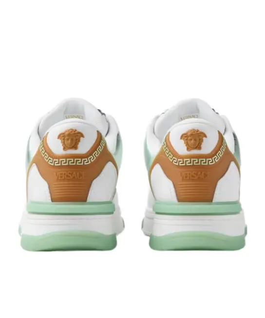 Versace Biggie Basket Leather Sneakers