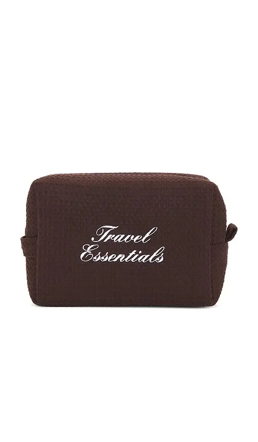 ABBODE Travel Essentials Waffle Pouch - Chocolate