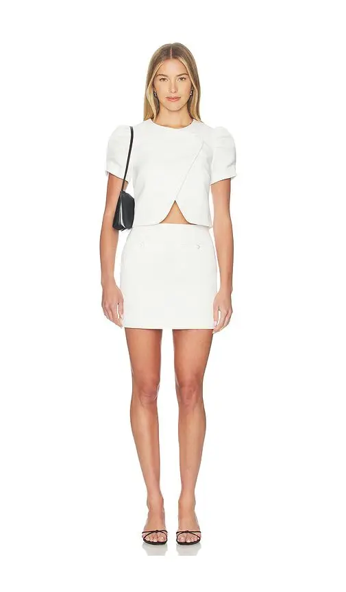 LOVERS AND FRIENDS Ruby Top With Puff Sleeves - White