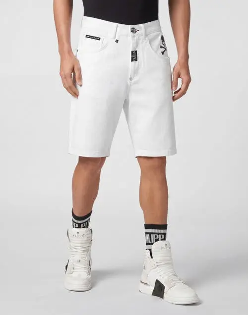 Philipp Plein Denim Formentera Shorts - Summersnow