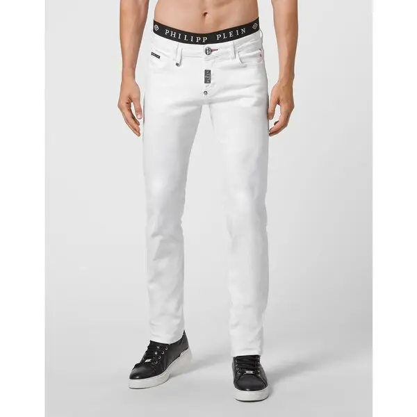 Philipp Plein Straight Supreme Fit Jeans - Summersnow