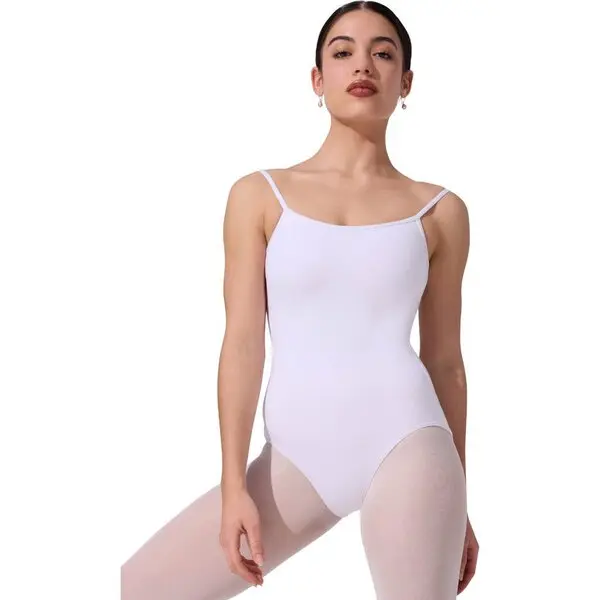 CAPEZIO Camisole Leotard W/ Adjustable Straps - White
