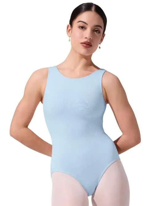 CAPEZIO High Neck Tank Leotard - Light Blue