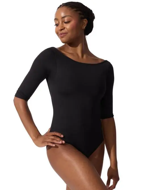 CAPEZIO Boatneck 3/4 Sleeve Leotard