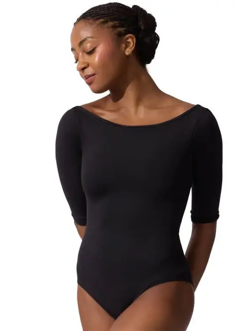 CAPEZIO Boatneck 3/4 Sleeve Leotard