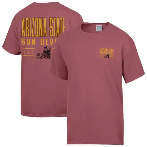 COMFORTWASH Arizona State Sun Devils Big Name T-shirt - Maroon