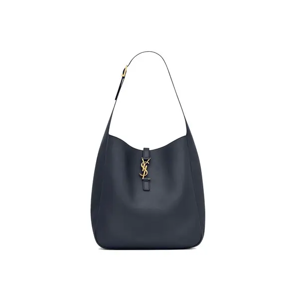 Saint Laurent Le 5a7 Large Shoulder Hobo Bag - Black