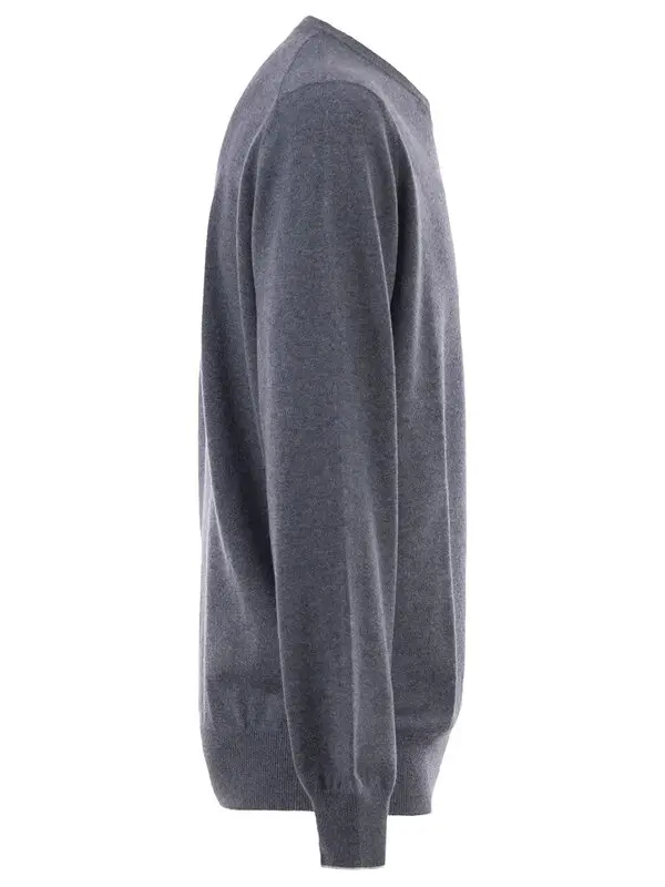 Brunello Cucinelli Cashmere Crew Neck Sweater - Gray