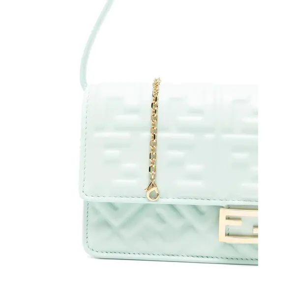 Fendi Leather Shoulder Bag - Cream