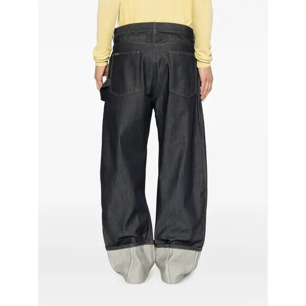 JW Anderson Wide-leg Denim Jeans With Contrast Stitching