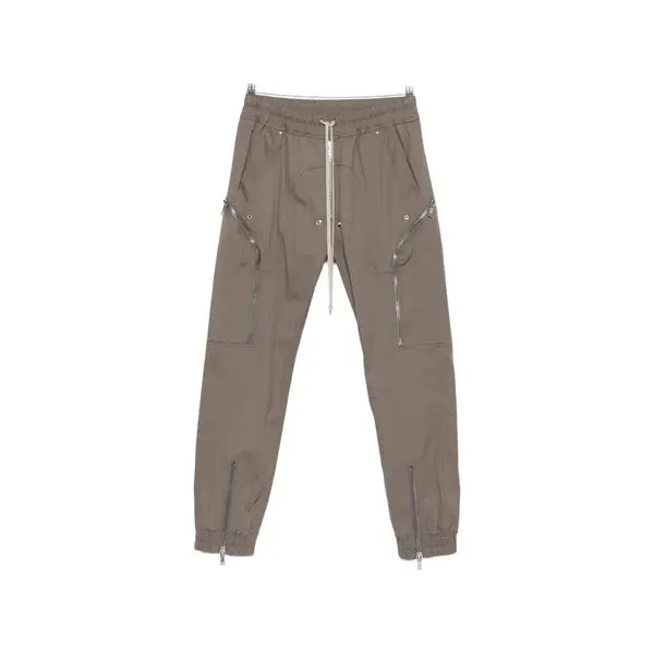 Rick Owens Grey Trousers Tapered Trousers