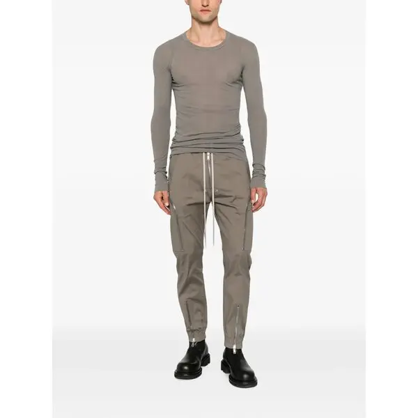 Rick Owens Grey Trousers Tapered Trousers