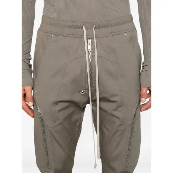 Rick Owens Grey Trousers Tapered Trousers