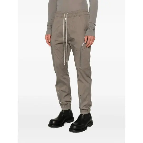 Rick Owens Grey Tapered Trousers