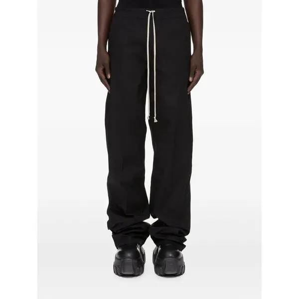 Rick Owens Organic Cotton Trousers - Black