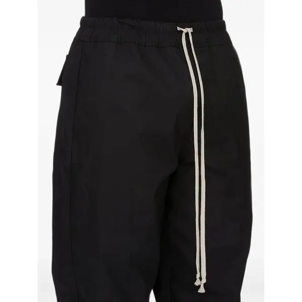 Rick Owens Organic Cotton Trousers - Black