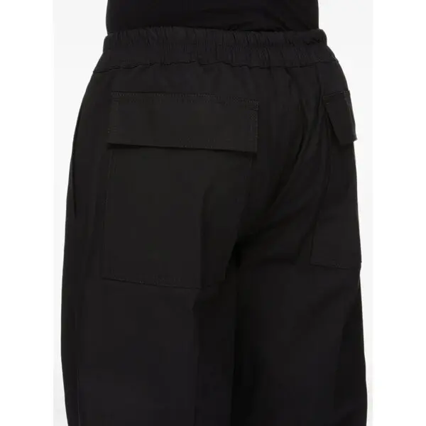Rick Owens Organic Cotton Trousers - Black