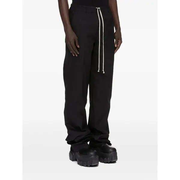 Rick Owens Organic Cotton Trousers - Black