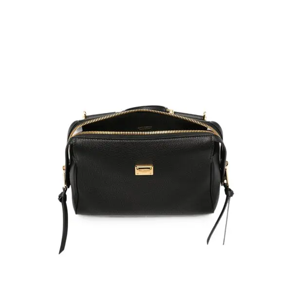 Dolce & Gabbana Tote Bag With Logo Plaque - Black