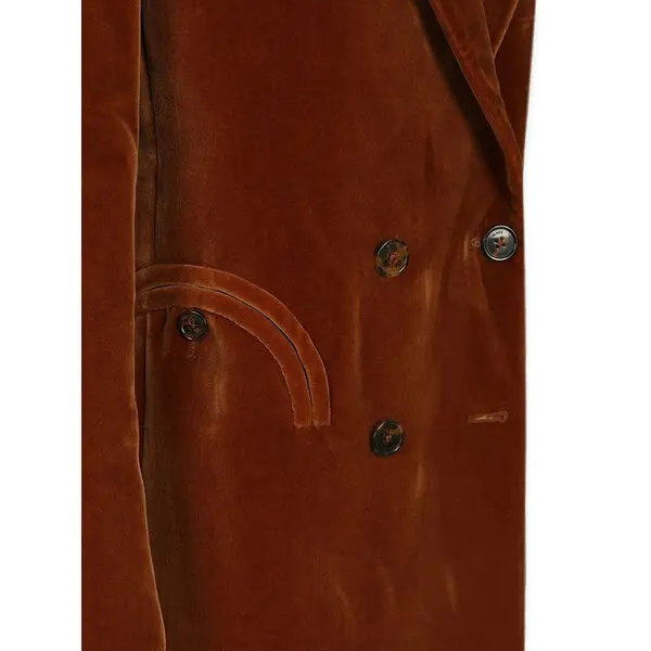 BLAZÉ MILANO Double-breasted Velvet Blazer