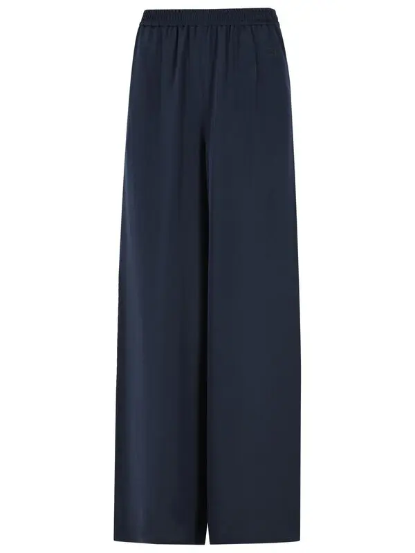 Max Mara Volonta' Heavy Silk Soft Pants - Blue