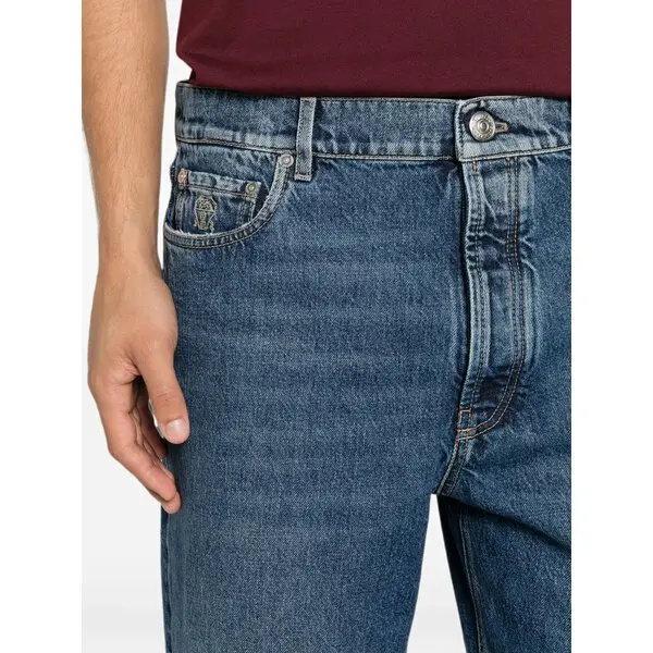 Brunello Cucinelli Straight Leg Jeans - Blue