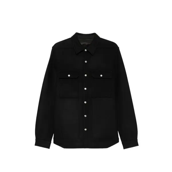 Rick Owens Rws Virgin Wool Shirt Jacket