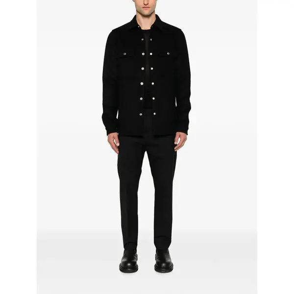 Rick Owens Rws Virgin Wool Shirt Jacket