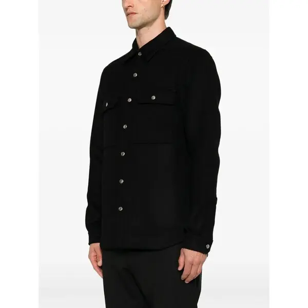 Rick Owens Rws Virgin Wool Shirt Jacket