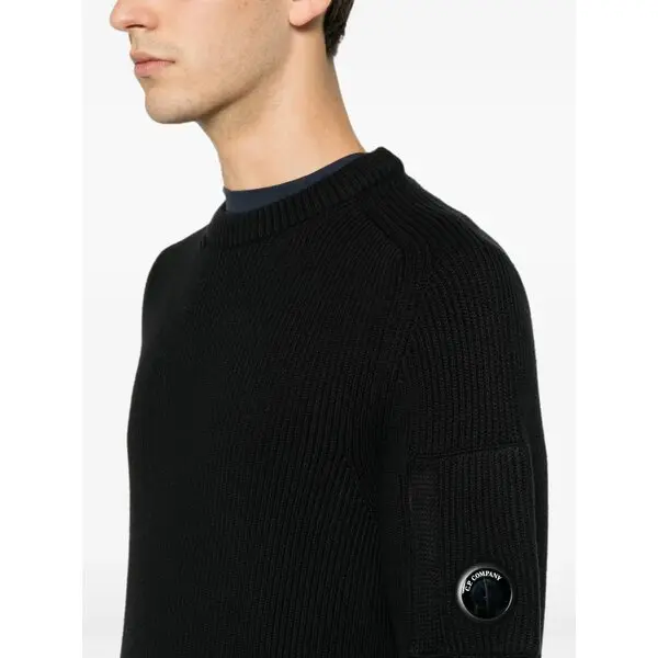 C.P. COMPANY Ribbed Knit Crew Neck Jumper