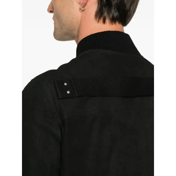 Rick Owens Leather Bomber Jacket