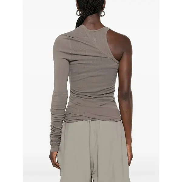Rick Owens One-shoulder Long Sleeve Top - Gray