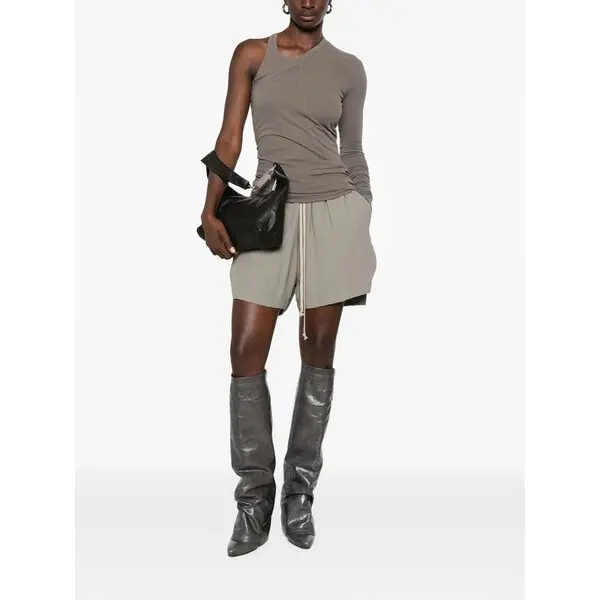 Rick Owens One-shoulder Long Sleeve Top - Gray