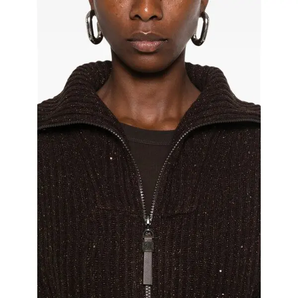 Brunello Cucinelli Embellished Zip-up Cardigan