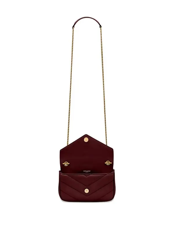Saint Laurent Loulou Mini Bag In Lambskin - Red