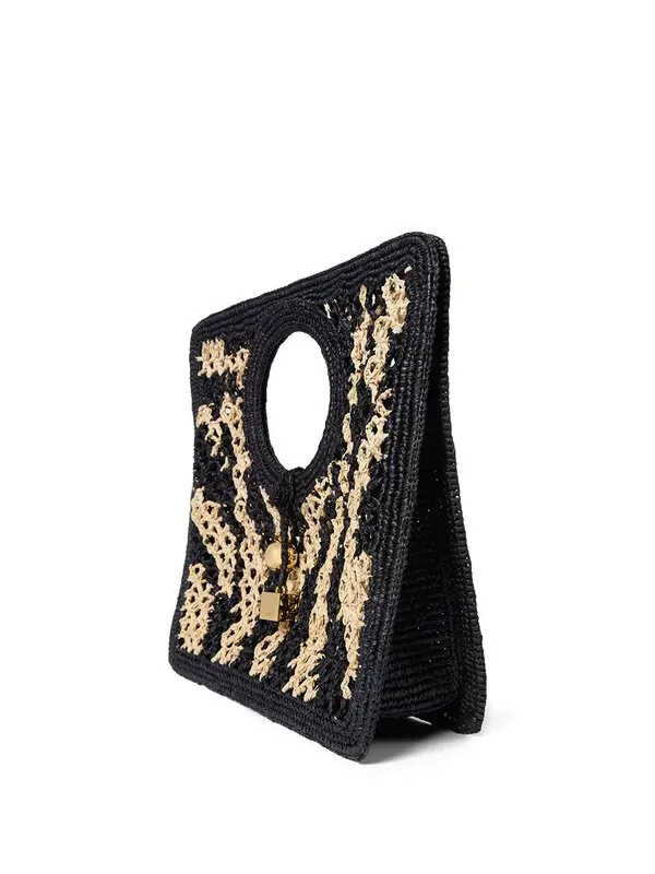 Jacquemus Le Petit Carré Spaggia Raffia Bag