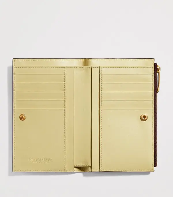 Bottega Veneta Medium Leather Intrecciato Bifold Wallet