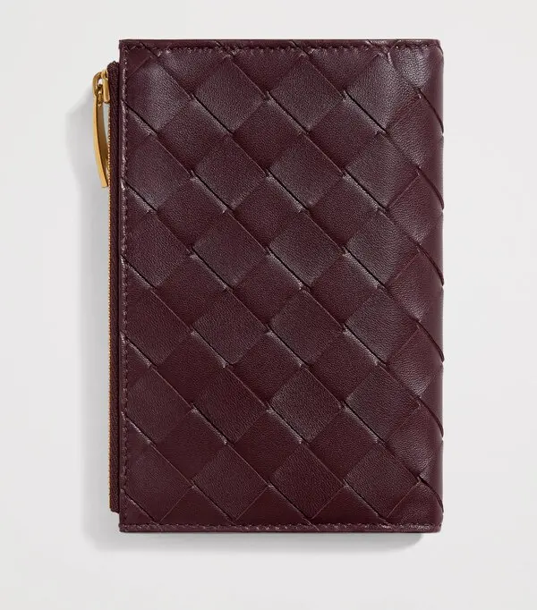 Bottega Veneta Medium Leather Intrecciato Bifold Wallet