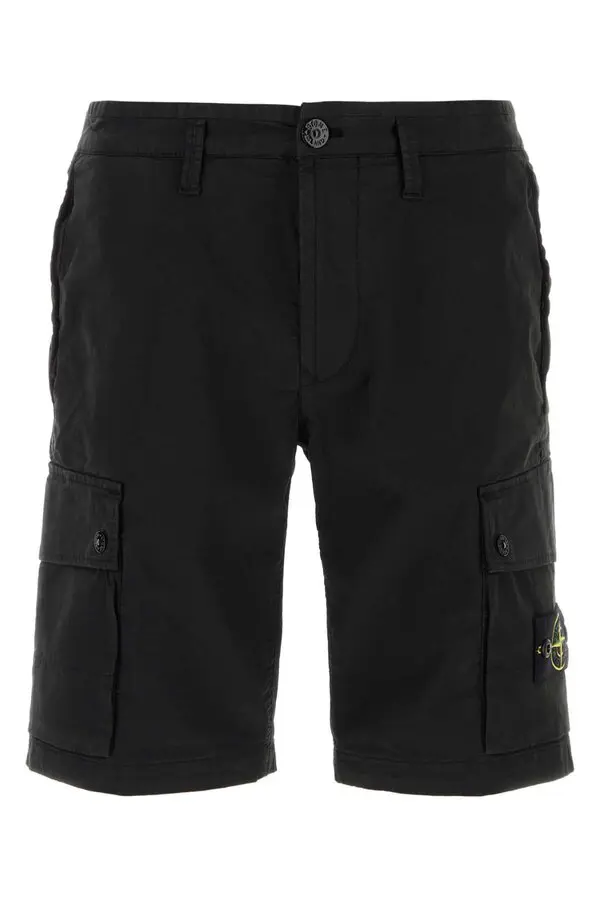 Stone Island Stretch Cotton Bermuda Shorts
