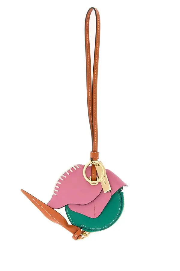 Prada Leather Keyring - Multicolor