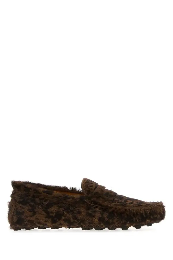 TOD'S Printed Calf Hair Loafers - Multicolor