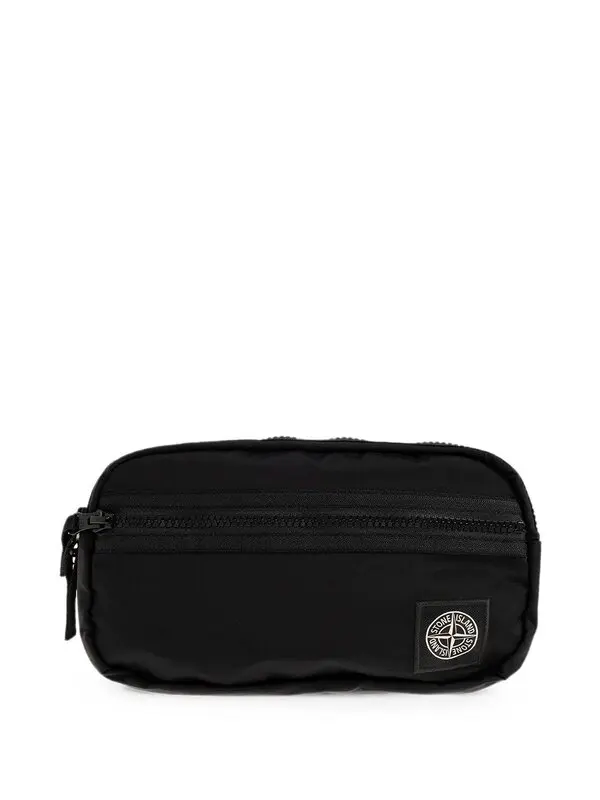 Stone Island Belt Bag In Nylon With Zip And Compass Badge